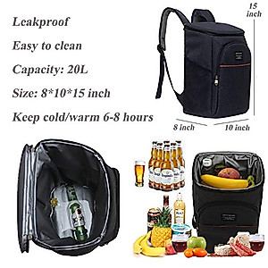 JUMO CYLY Insulated Cooler Bag Backpack soft Leakproof Lunch Backpack, 20 Can (Blue)