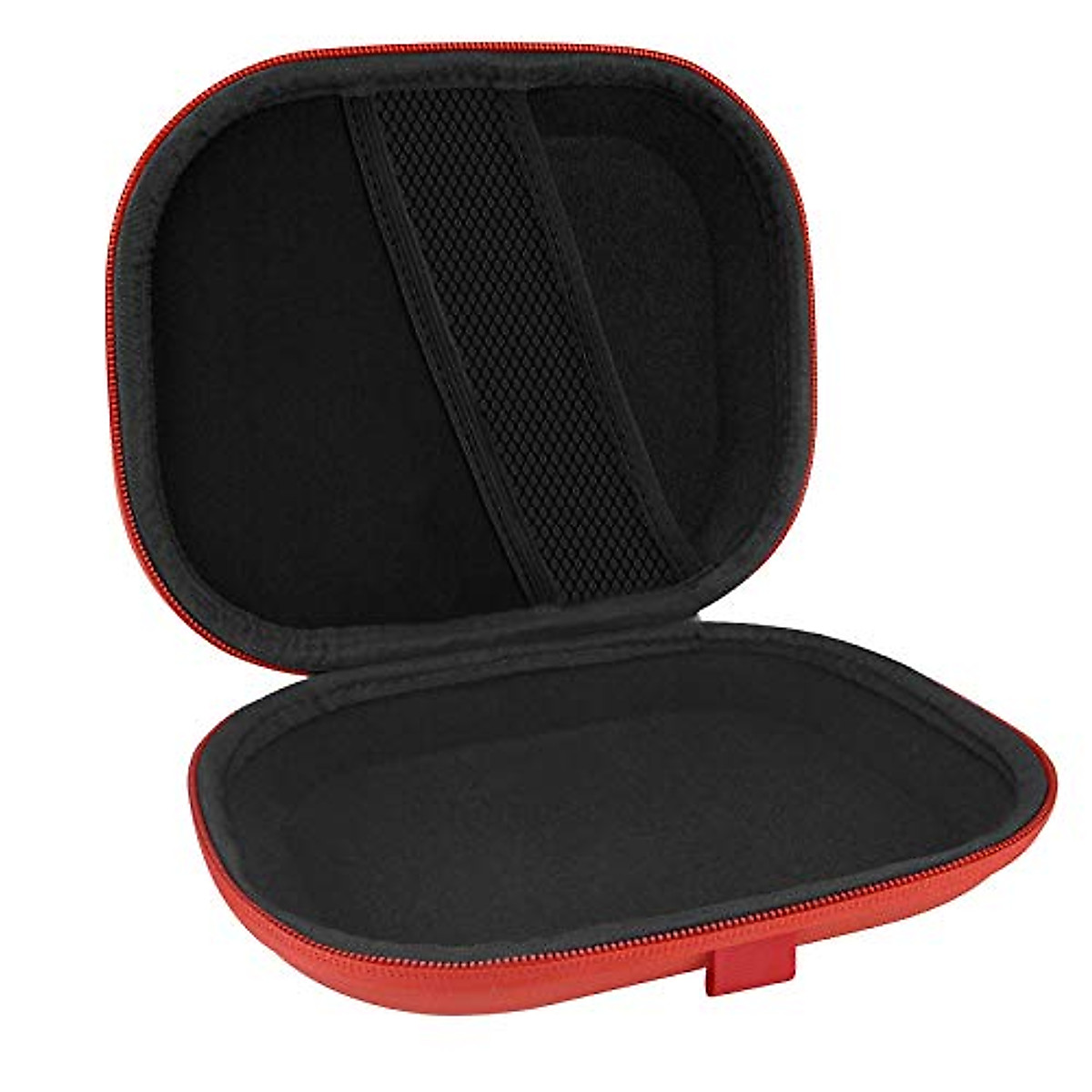 Geekria Shield Headphones Case Compatible with Sony MDR-ZX300, MDR-ZX310, MDR-XB200, MDR-ZX100, MDR-ZX110 Case, Replacement Hard Shell Travel Carrying Bag with Cable Storage (Red)