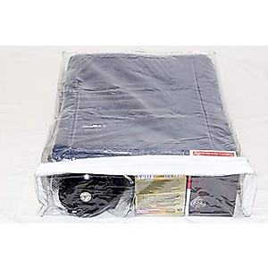 5-Pack Clear Vinyl Zippered Storage Bags 12 x 16 x 3 Inch with Hanger