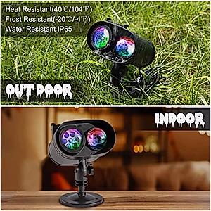 Christmas Outdoor Reflectors Nativity Projector Light Ocean Wave Projector 2in1 3D LED 18 HD Slides Window Wonderland Projector House Xmas Indoor Holiday Party Projection Lights All Seasons