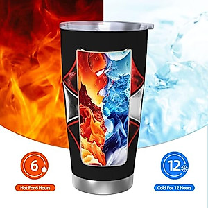 JIESAJ Resident Umbrella Evil Corp Symbol Insulated Tumbler 20oz Travel Cup For Man'S Womens Insulated Tumbler