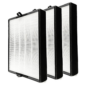 Nispira True HEPA Filter Replacement Compatible with Breathe 45i Smart Flex Air purifier. Compared to Part B4-Odor, 3 Packs