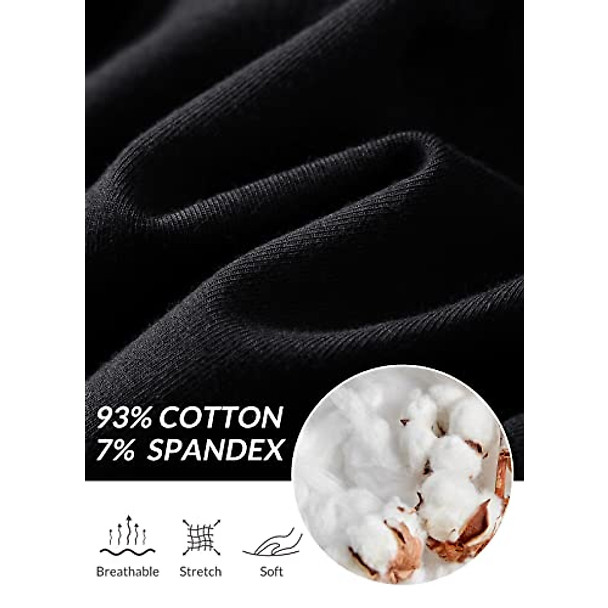 BALEAF Women's Athletic Cotton Sweat Shorts with Pockets 3.5" Workout Yoga Running Casual Sleep Short Summer Black L