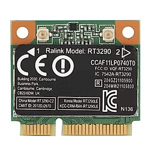 Wireless Network Card, RT3290 Mini PCI E Port WiFi Wireless Network Card, 150Mbps High Speed PCI E Bluetooth Network Card