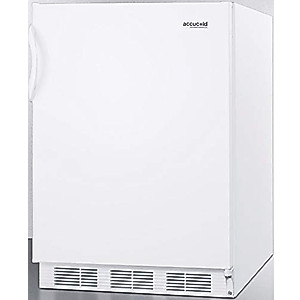 Summit Appliance FF7WADA ADA Compliant Commercial All-Refrigerator for Freestanding General Purpose Use with Flat Door Liner, Adjustable Thermostat, Auto Defrost Operation and White Exterior