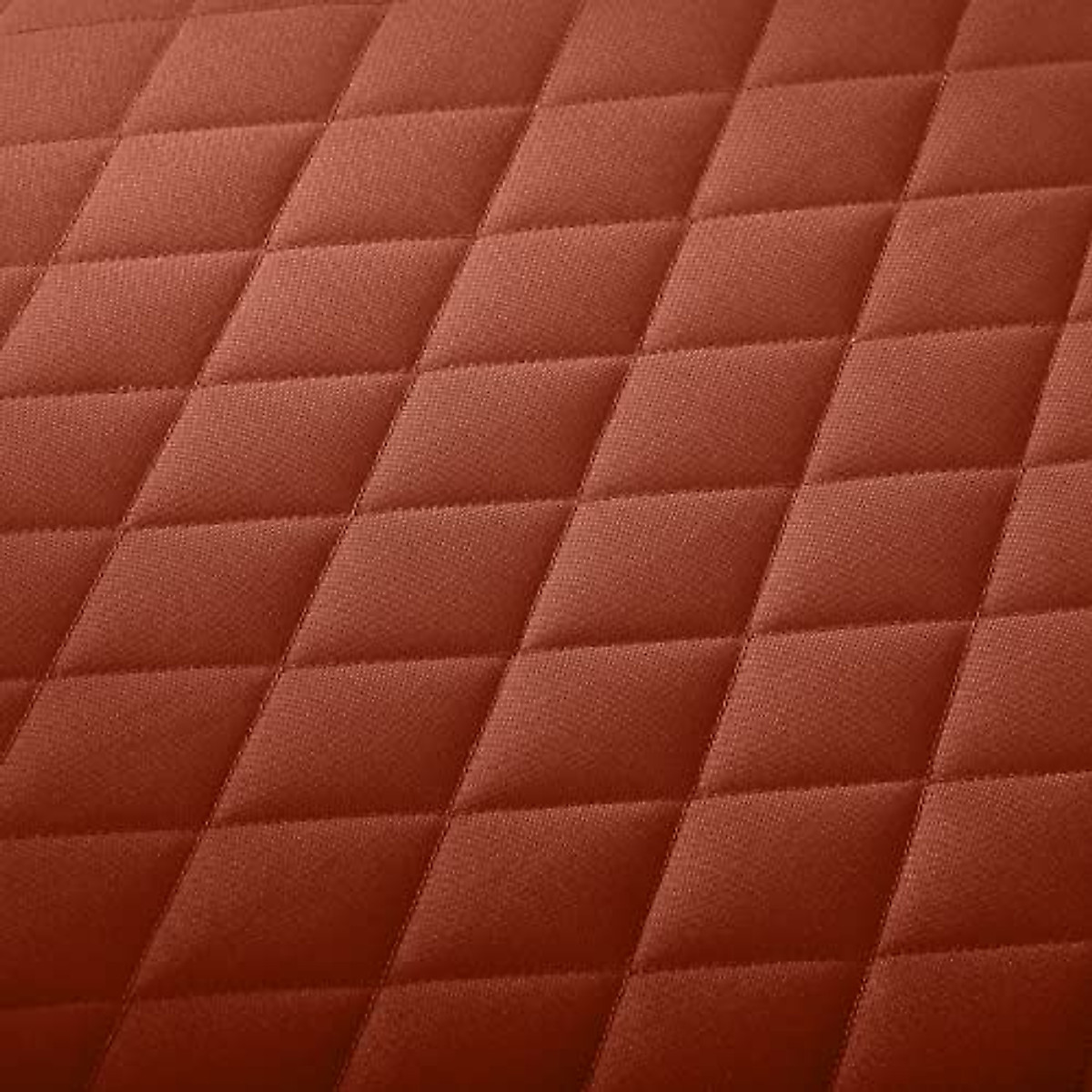 Classic Accessories Montlake FadeSafe Water-Resistant 21 x 19 x 3 Inch Rectangle Outdoor Quilted Seat Cushion, Patio Furniture Chair Cushion, Spice