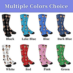 Custom Socks with Photo Customized Socks with Face And Age, Personalized Birthday Socks for Men Women, Socks for Kids Teenage Boys Gifts Ideas, Cool Socks for Men for Birthday Gift