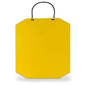 Camco 44545 Heavy-Duty Extra-Large Stabilizer Jack Pads with Handle - Prevent Trailer Jacks from Slipping Into Soft Ground - Includes (2) Jack Pads, Yellow