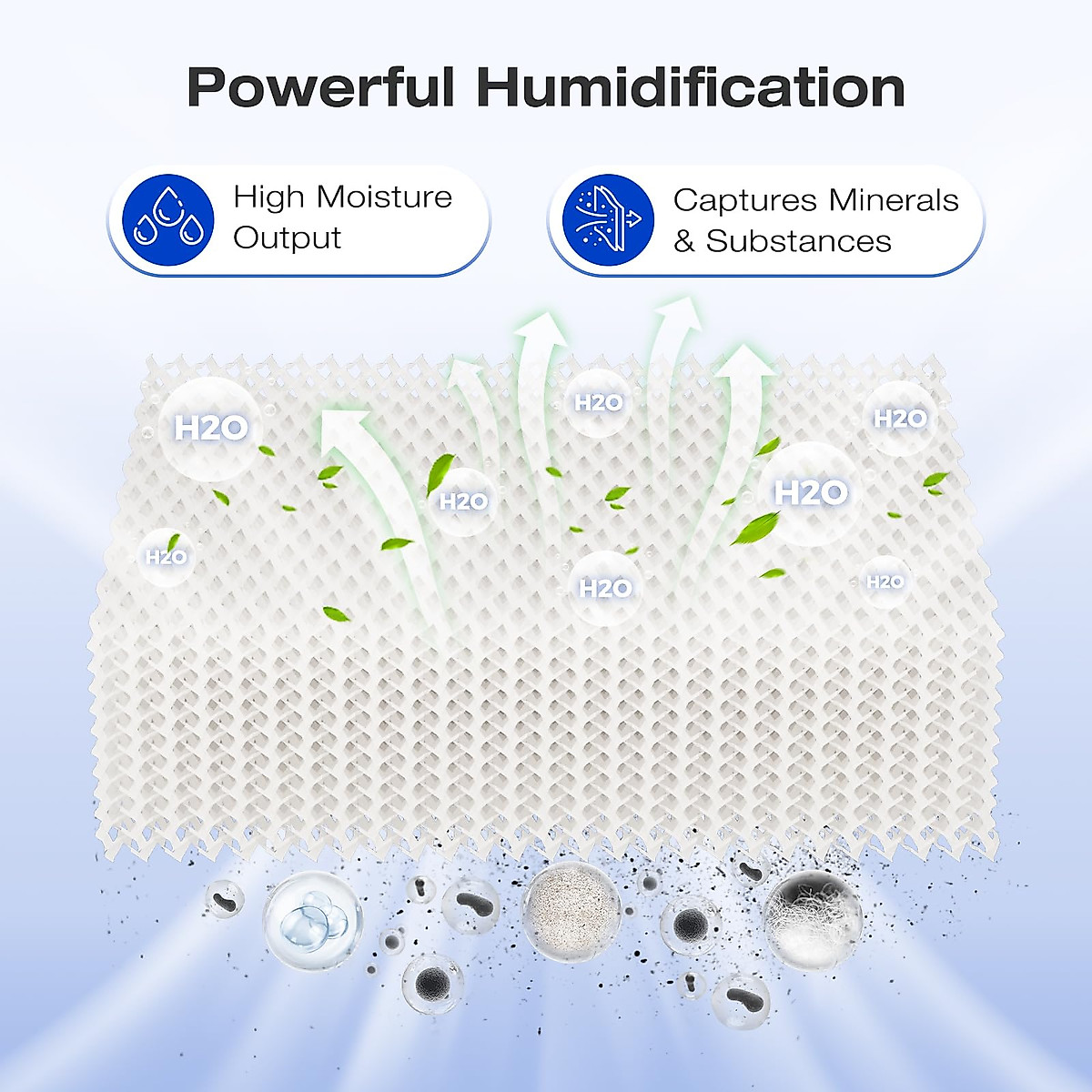 Fil-fresh 4-Pack HDC12 Replacement Wicking Humidifier Filter, Super Wick Compatible with AIRCARE Essick Air EA1407, HD1305, HD1405, HD1406, HD1407, HD1409, Kenmore 15420, 29614, High Moisture Output