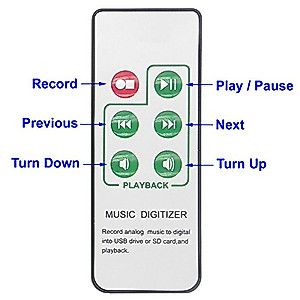 Audio Capture Cassette CD MP3 Recorder Converter with 3.5mm & RCA in Ports