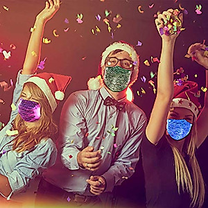 HLBVS LED Rave Mask Light Up Face Mask Glowing 7 Colors Luminous Costumes for Party (White)