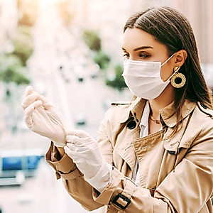 AroPaw New Disposable Latex Gloves, Powder Free 10 Boxes 1000 Gloves (Large)