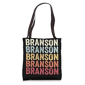 Branson Missouri Branson MO Retro Vintage Text Tote Bag