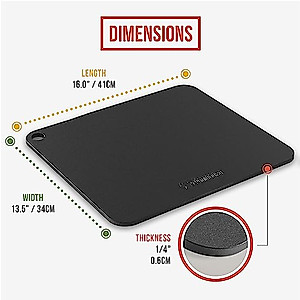 Chef Pomodoro Pizza Steel for Oven, 16 x 13.5 x 0.25 Thick, Baking Steel for Oven, Baking Steel Pizza Stone for Grill and Oven, Original Baking Steel, Artisan Steel