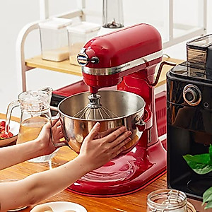 Mixer Slider Mat for Kitchenaid 5-8 Qt Bowl Lift Stand Mixer, SUITMAT Rubber Mover Moving Matting for Kitchenaid Professional Series, Black