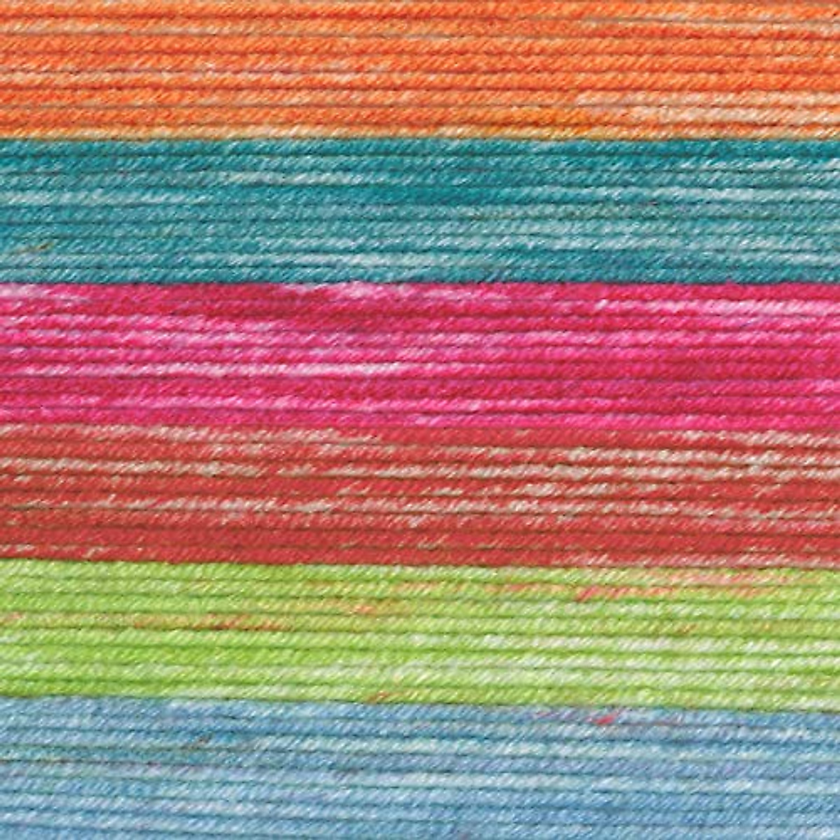 Lion Brand Yarn Mandala Ombré Yarn with Vibrant Colors, Soft Yarn for Crocheting and Knitting, Happy, 1-Pack