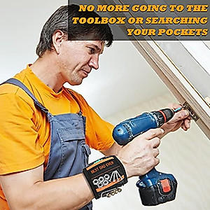 Gifts for Dad from Daughter Son Birthday - BEST DAD EVER, Magnetic Wristband Tools, Fathers Day Mens Gifts Cool Gadgets Magnetic Belts with Strong Magnets for Holding Screws, Drill Bits