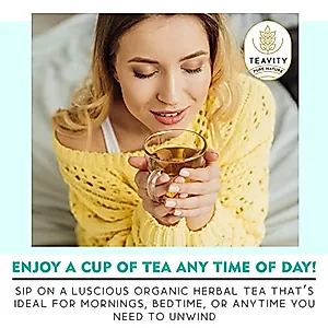 Organic Licorice Mint Tea Pods Made with Organic Egyptian Licorice Tea - Decaf Tea Pods for Keurig K cup Brewers | Herbal Tea Pods | Licorice Root Tea Organic by Teavity (Organic Licorice Mint Tea, 24 Count)