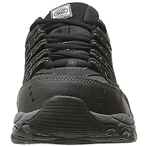Skechers Men's Cankton Steel Toe, Black/Charcoal, 12