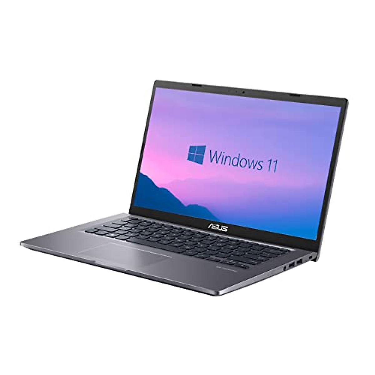 ASUS VivoBook 14" FHD 1080p Laptop, Intel Core i3-1115G4, 8GB RAM, 512GB PCIe SSD, Fingerprint Reader, Backlit Keyboard, HDMI, WiFi, Webcam, Windows 11 Home, Slate Grey