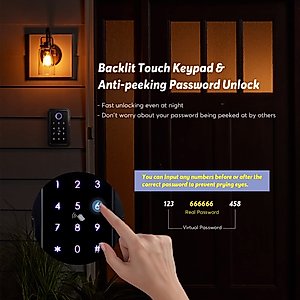 Smart Box Lock,CATCHFACE Key Lock Box 5-in-1 Bluetooth Lock Box Support TTLock APP and Share ekey Bluetooth Key Lockbox for Door Handle and Wall Smart lockbox for Airbnb Realtor Office Home[New]
