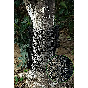 Oceanpax 12 Pack 8.5 X 6.5 Inch Square Cat Scat Mats for Cats with Spikes, Prickle Strips from Digging Cat Deterrent Outdoor Include 6 Staples and 6 Zip Ties