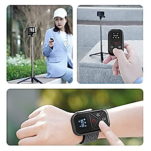 TELESIN Smart Wireless Remote Control for GoPro Mini Hero 11 Hero 10 Hero 9 Hero 8 GoPro Max, Waterproof Dust Proof with LCD Indicator Magnet Charger Port Hand Strap for Go Pro 11 10 9 8 Accessories