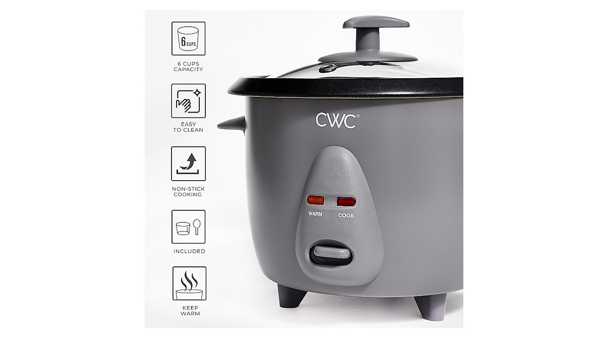 COOK WITH COLOR 6 Cup Rice Cooker - Effortless & Versatile Cooking