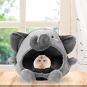 PAWCHIE Guinea Pig Bed - Small Animal House, Guinea Pig Hideout, Cotton Small Animal Cave Bed with Removable Cushion, Washable Nest Bedding for Small Guinea Pigs, Bunnies, Rats, Cricetinae, Degus