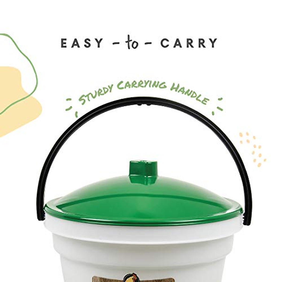 Harris Farms Poultry Drinker | Simple and Easy to Use for Any Size Flock | Made of BPA-Free Plastic | 6.25 Gallon, Green