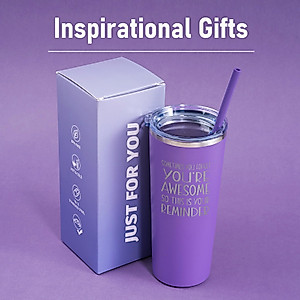 Labiere Birthday Gifts for Women, Inspirational Gifts, Appreciation Gifts, Friendship Gifts, Purple Gifts for Women, You Are Awesome Gifts, 22oz Mugs for Womens Gifts for Her, Female, Friends, Sister