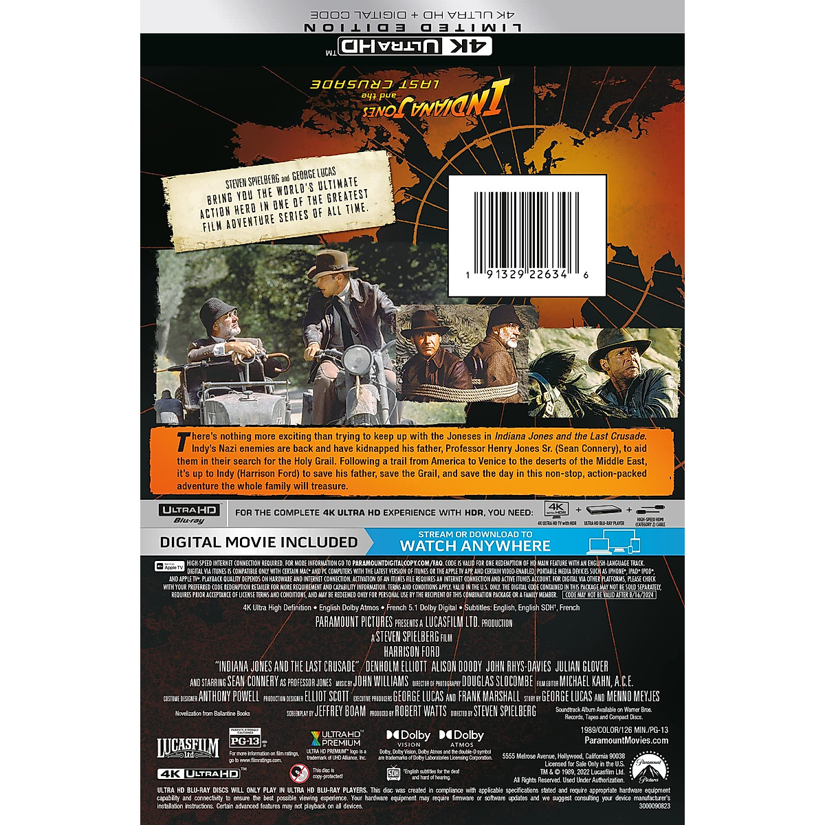 Indiana Jones and the Last Crusade Limited-Edition Steelbook