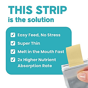 Mepet Gut Support for Dogs - Mouth Dissolving Strips, Gut and Digestive Health with nF1 Lactobacillus, Probiotic - Anti Diarrhea, Boost Immune System - Allergens and Additives Free - Beef, 30 Strips