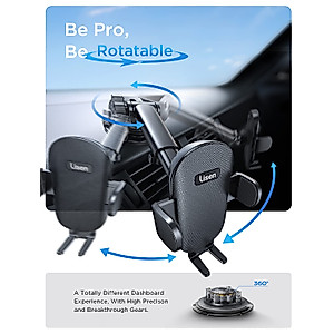 LISEN Car Phone Holder Mount, Dashboard Phone Holder for Car, [Upgrade Super Stickiness & Firmly Grip] Phone Mount for Car Universal Car Phone Holder Compatible for iPhone 14 13 Pro Max Mini Samsung