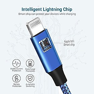 Fast Charger iPhone Cable,iPhone 14 Charger Fast Charging Cable [Apple MFi Certified] 2Pack 10FT iPhone Fast Charger,USBC to Lightning Cable for iPhone 14/14 Plus/13/12/11/Pro Max/MiNi/XS,iPad,AirPods