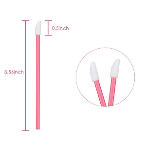650PCS Disposable Lip Gloss Applicators Make Up Brush Lipstick Wands Makeup Applicators Brushes Applicator Tool Makeup Beauty Tool Kits Disposable Lip Brushes Tool Kits Pink