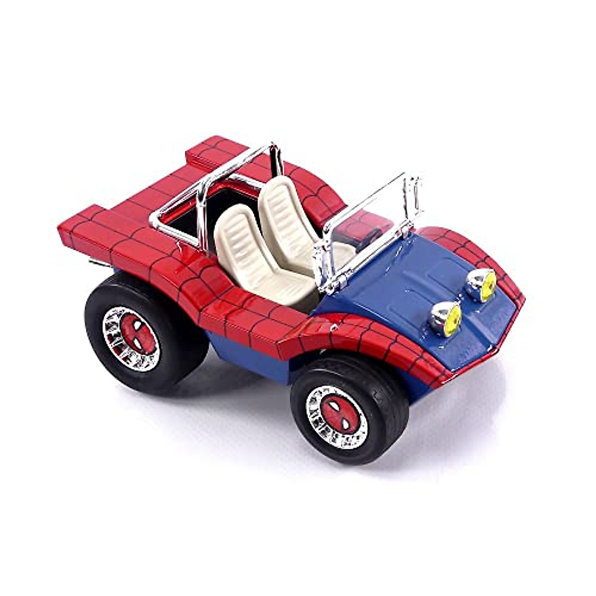 Marvel Spider-Man 1:24 Buggy Die-cast Car & 2.75" Figure, Toys for Kids and Adults