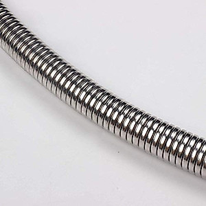 JZBRAIN 18" Flexible Hose Stainless Steel for Pre Rinse Faucet Commercial Kitchen Faucet (18 Inches)