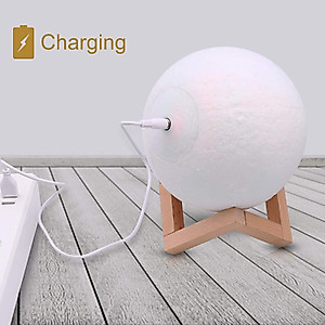 DC Charging Cord for LOGROTATE 4.7 inch Moon Lamp, Round Port