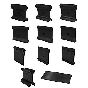 POWERTEC 21 Profile Sander, 10PCs Contour Sanding Grips with Woodworking Angle Sanding Pads for Convex, Concave & Detail Sanding, Sanding Tool for Wood Trim, Auto Body, Art, Crafts - 11PCs (71620)