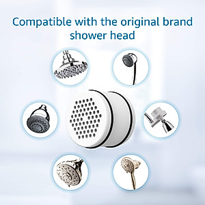 AQUACREST WHR-140 Shower Filter Replacement Cartridge for Culligan® WHR-140, WSH-C125, ISH-100, HSH-C135, Shower Head Water Filter, with Advanced KDF Filtration Material, Pack of 3