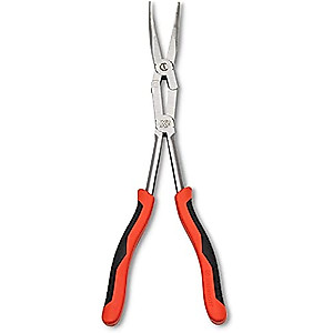 Crescent 2 Piece X2 Straight and Bent Long Nose Dual Material Plier Set - PSX204C , Red