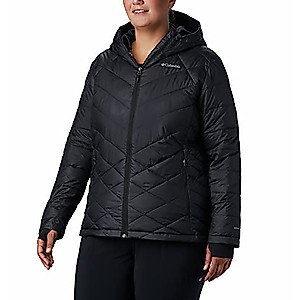 Columbia Women's Heavenly Hooded Jacket, Black, 3X Plus