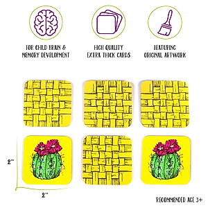 Upbounders Little Likes Kids - Sweetgrass Head Basket - Memory Montessori Games for Toddlers Kids, 24 Matching Flower Card Pairs, Preschool Garden Toy, Ages 3-5