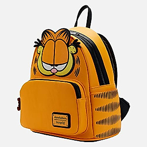 Loungefly Nickelodeon Garfield Womens Double Strap Shoulder Bag Mini Backpack Purse