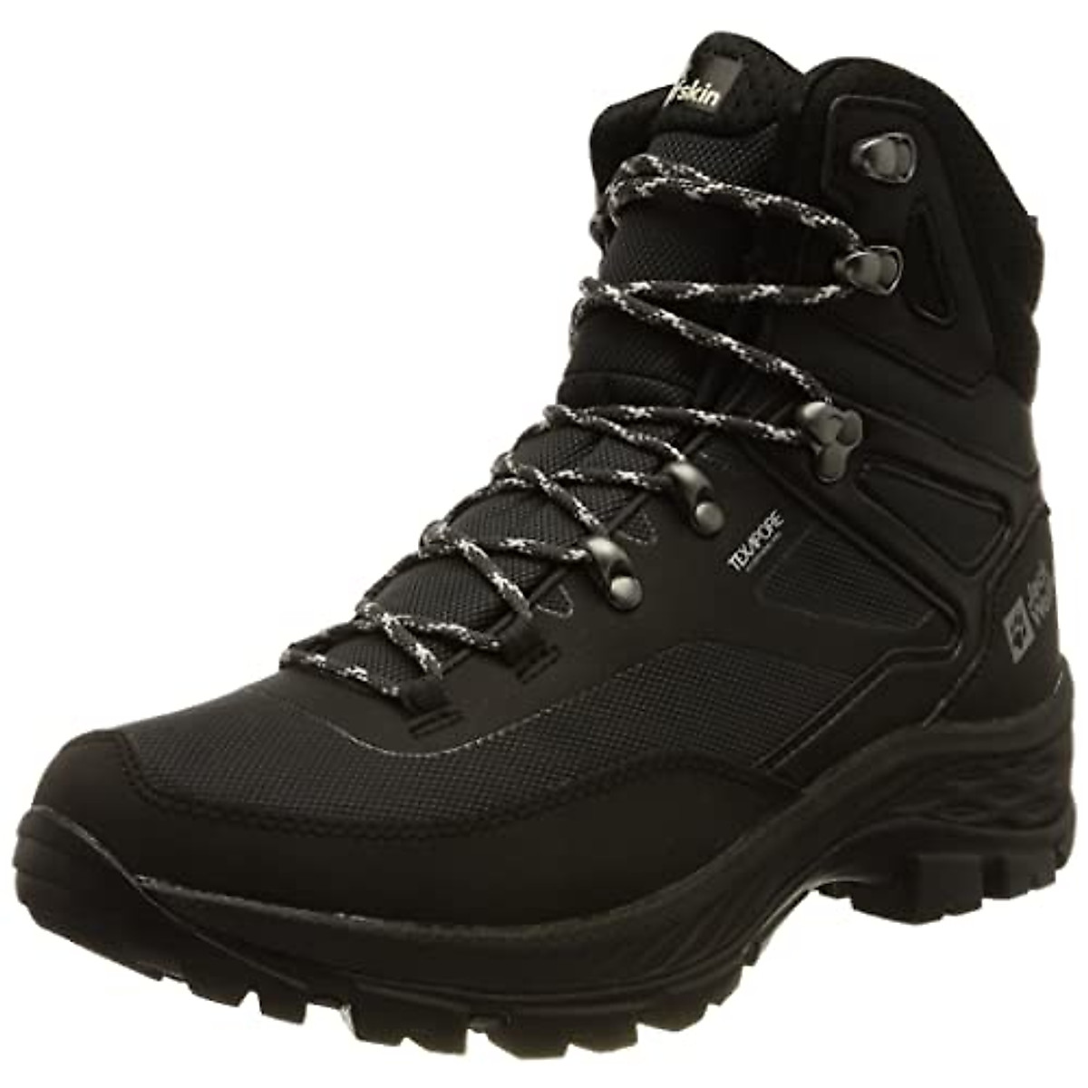 Jack Wolfskin Men's Rebellion Guide Texapore Mid Hiking Shoe Backpacking Boot, Black, 11