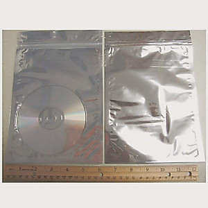 50 Silver Aluminum Foil Mylar 6x8 inches Recloseable Bag Clear Front AL-3 US Seller Ship Fast…