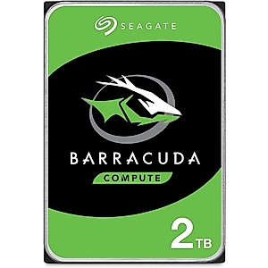 Seagate BarraCuda 2TB Internal Hard Drive HDD – 3.5 Inch SATA 6Gb/s 7200 RPM 256MB Cache – Frustration Free Packaging (ST2000DM008/ST2000DMZ08)