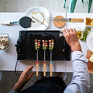 10 Pcs Marshmallow Roasting Sticks for Fire Pit Long 32Inch, Smores Sticks Skewers, Smores Kit for Fire Pit, Premium Telescoping Hot Dog Roasting Sticks for Campfire Accessories Outside Camping VOPTON