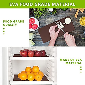 Shelf Liner Cabinet Liners for Kitchen, Non Adhesive Drawer Liner, Durable Washable Waterproof Fridge Refrigerator Mat Pantry Shelf Protector Liner for Shelves, Cupboard, Coffee 11.8 x 78.7 inches